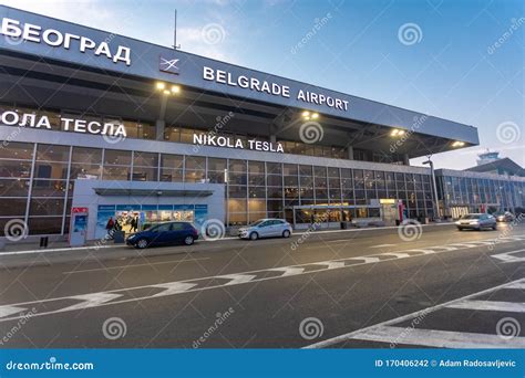 International Airport Nikola Tesla In Belgrade Serbia Editorial