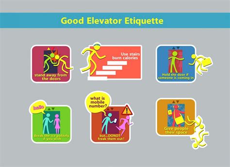 Good Elevator Etiquettes Infographics Visually Etiquette
