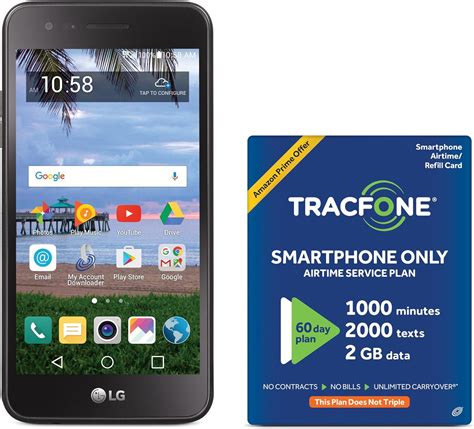 Amazon Com Tracfone Lg Rebel G Lte Prepaid Smartphone With Amazon Exclusive Free Airtime