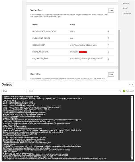 Workbench Example Project Hybrid RAG Stuck At Setting Up Backend Polling Inference Server