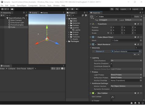 Advanced Picker Unity Technologiesarchextensions Github