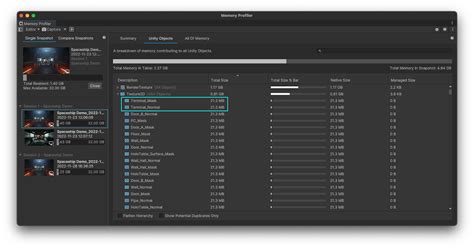 新しいmemory Profilerパッケージによるメモリの検査