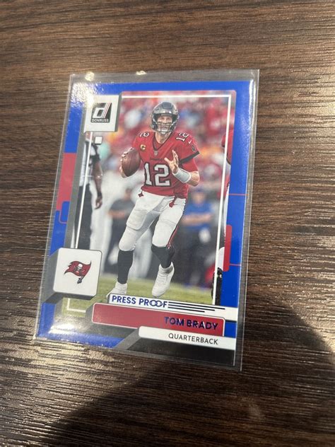 2022paninidonruss Pressproofblue23255tombrady For Sale Online