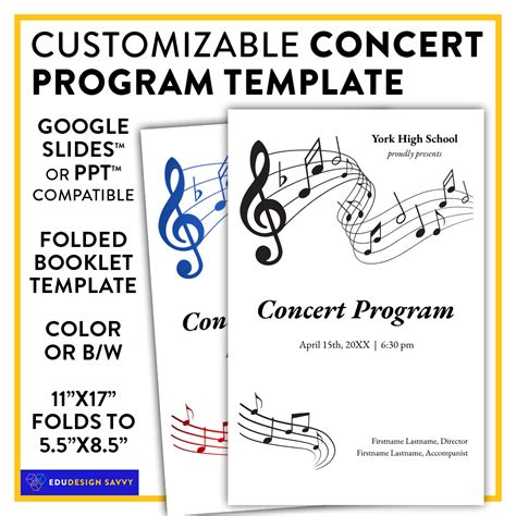 Music Concert Program Template Musical Performance Program Template Made By Teachers