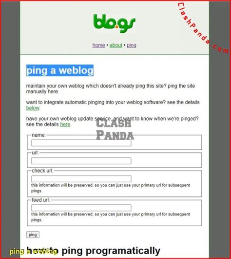 Dont Use The Wordpress Ping Service For Your Blog Clashpanda