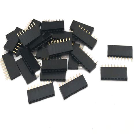 Breakaway Female Header 20pcs 254mm Pitch 2x4 Pin 8 Pin Female Double