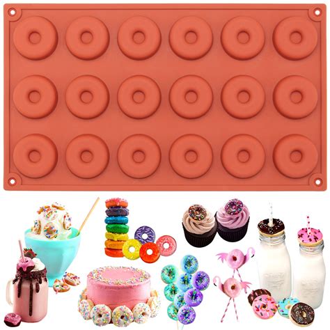 Mini Donut Silicone Mold 18 Cavity Funshowcase