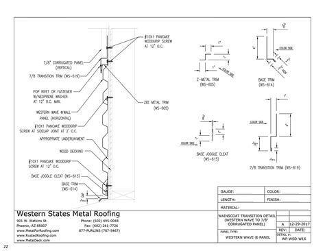 Corrugated Metal Siding Installation Details Grsex