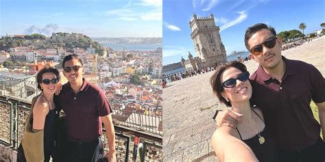 Valeen Montenegro Husband Riel Manuel Visit Lisbons Rua Augusta