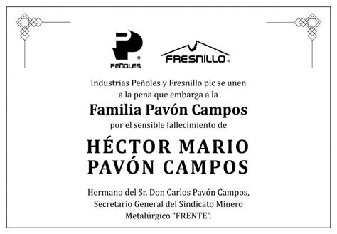 Esquela Hector Pavon 