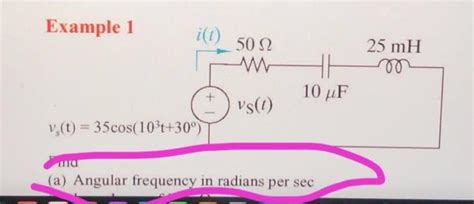 Solved How Do We Get Angular Frequency In Radians Per Sec
