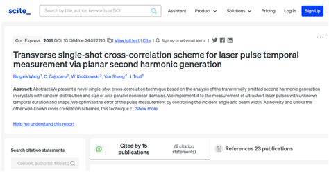 Transverse Single Shot Cross Correlation Scheme For Laser Pulse