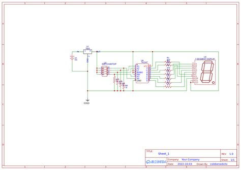 BCD To 7 Segment Display OSHWLab