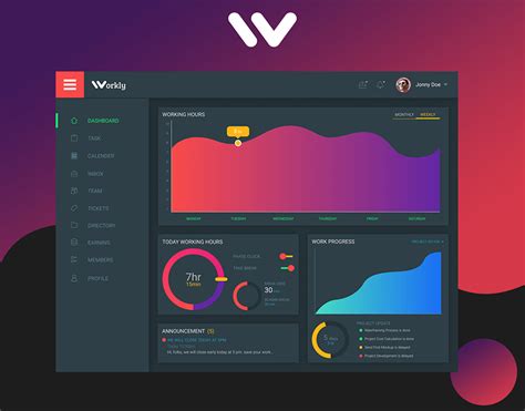 Workly Office Dashboard UI UX Design Behance