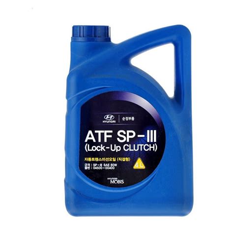 04500-00400 Hyundai SP3 ATF Auto Transmission Fluid (4 liter) | Shopee ...