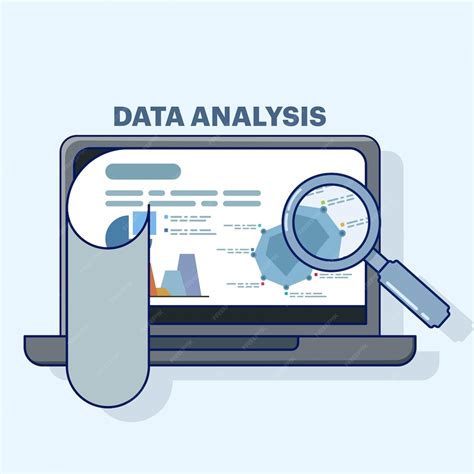 Premium Vector Illustration Of The Concept Of Data Analysis And Financial Research Using Data