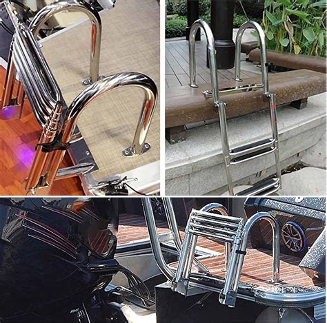 4 Step Pontoon Boat Ladder 316 Stainless Steel Australia Ubuy