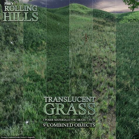 Flinks Rolling Hills Translucent Grass 2025 Free Daz 3d Models