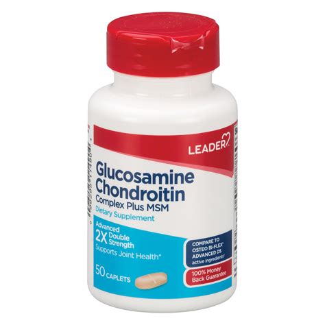 Leader Glucosamine Chondroitin Complex Plus Msm Double Strength Caplets