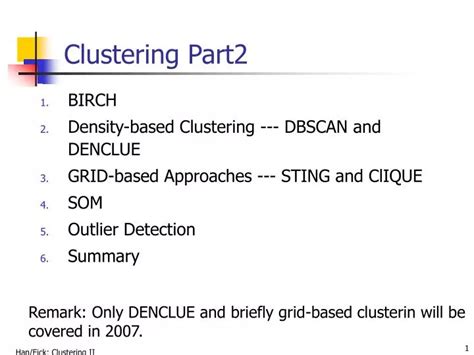 Ppt Clustering Part2 Powerpoint Presentation Free Download Id1226022