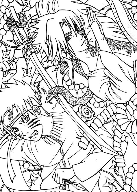 Sasuke Coloring Pages Free Printable Coloring Pages