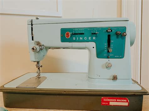 Singer Model 347 Vintage Sewing Machine Etsy