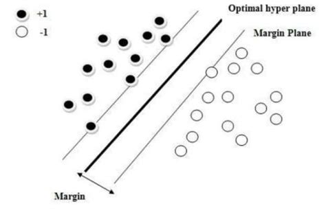 The Optimal Hyper Plane Separating Two Classes Download Scientific Diagram