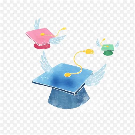 卡通水彩博士帽png图片素材下载图片编号9379098 Png素材网