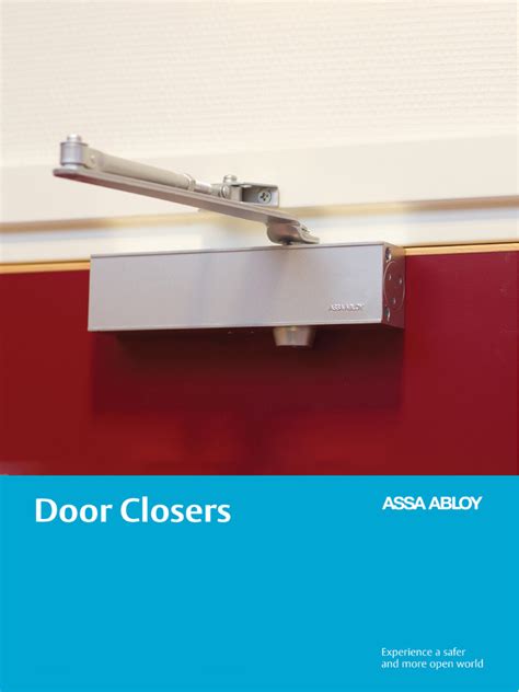 Assa Abloy Technical Spec Book Door Closers Pdf Door Equipment
