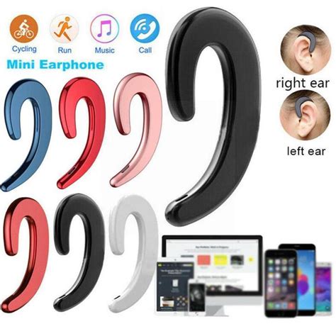 Bone Conduction Earphone Wireless Bluetooth Compatible For Stereo Earloop Phone With Sports
