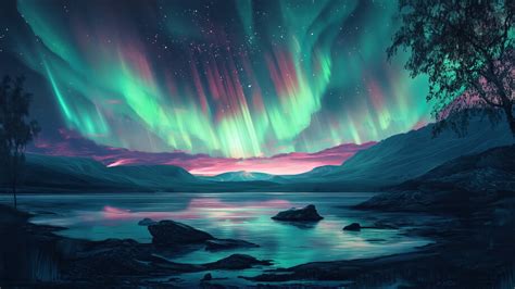 2685d Northern Lights Night Sky 4k Wallpaper 4k Pc