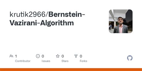 Github Krutik2966bernstein Vazirani Algorithm