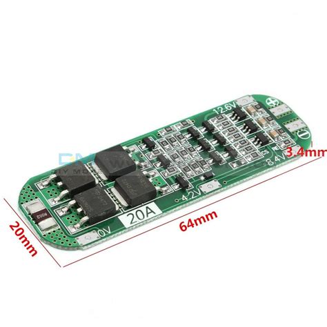 20a Li Ion Lithium Battery 18650 Charger Pcb Bms Cell Protection Board Diymore