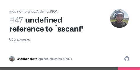 Undefined Reference To Sscanf Issue 47 Arduino Libraries Arduino JSON GitHub
