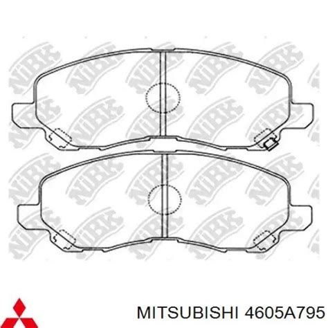 4605A795 Mitsubishi колодки тормозные передние дисковые