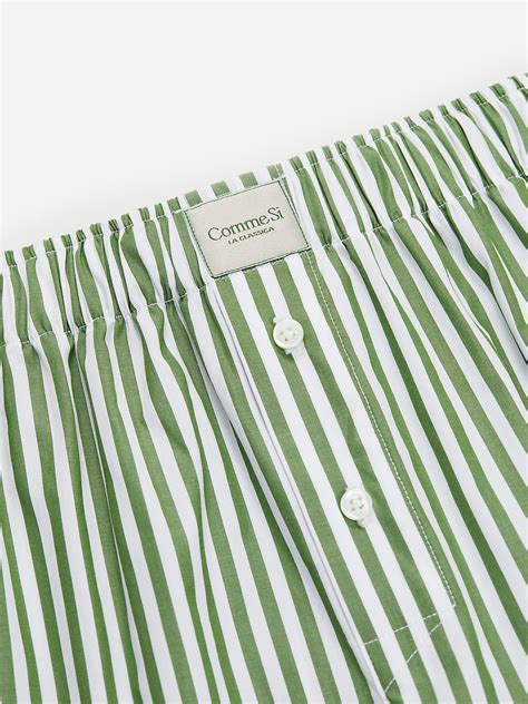 Comme Si Womens La Boxer Classica Cotton Poplin Boxer Poplin