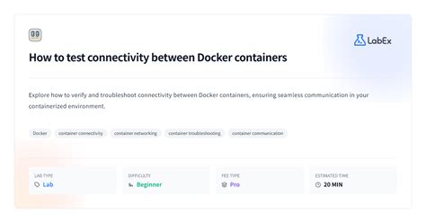 Testar Conectividade Docker Guia Completo Para Containers Labex
