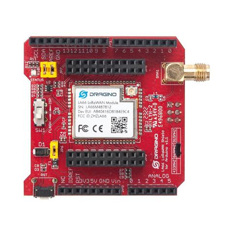Dragino Original La66 Lorawan Shield Orawan V1 0 3 Protocol Open Source
