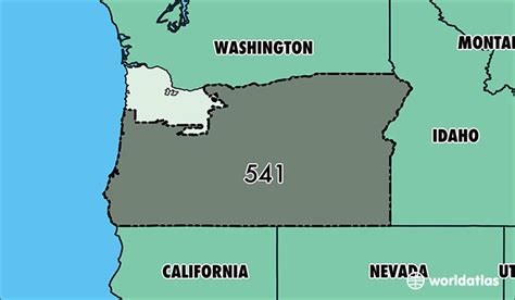Where Is Area Code 541 Map Of Area Code 541 Eugene Or Area Code