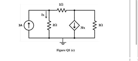Solved Calculate The Current Ix As Shown In In Figure Q C Chegg