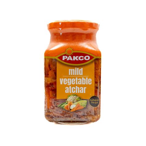 Pakco Mild Vegetable Atchar 385g Jar Biltong Direct