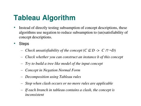 ppt tableau algorithm powerpoint presentation free download id 2510946