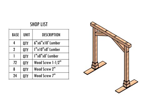 Diy Wedding Arbor Plans Build Plan For Wedding Arch Diy Plans For Trellis Etsy