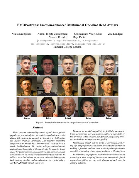 Emoportraits Emotion Enhanced Multimodal One Shot Head Avatars