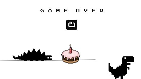 Chrome Dinosaur Game Ending Dino Jumps Out From Chrome Dino Vs Birds Animation Chapter 01