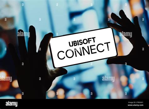 In This Photo Illustration The Ubisoft Connect Logo Is Displayed On A Smartphone Screen Stock