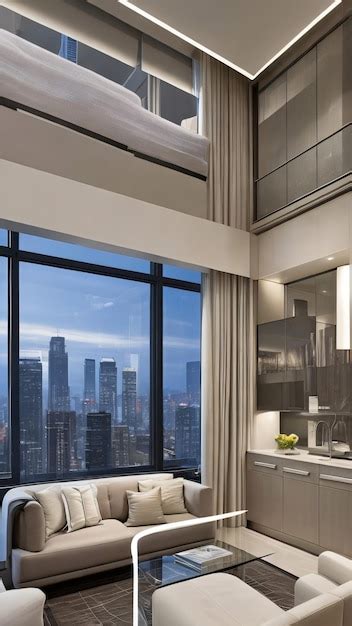 Penthouse Suite Design Premium Ai Generated Image