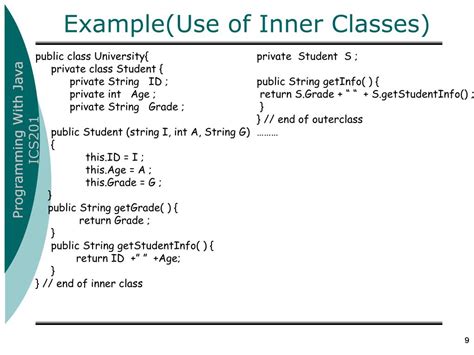 Ppt Chapter 13 Inner Classes Powerpoint Presentation Free Download