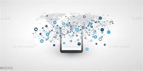 Iot 네트워크 연결 개념 가정용 장비에 대한 스톡 벡터 아트 및 기타 이미지 가정용 장비 감지기 개념 Istock