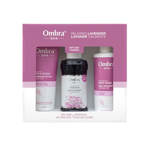 Ombra SPA Bath Gift Set - Relaxing Lavender - 3 piece